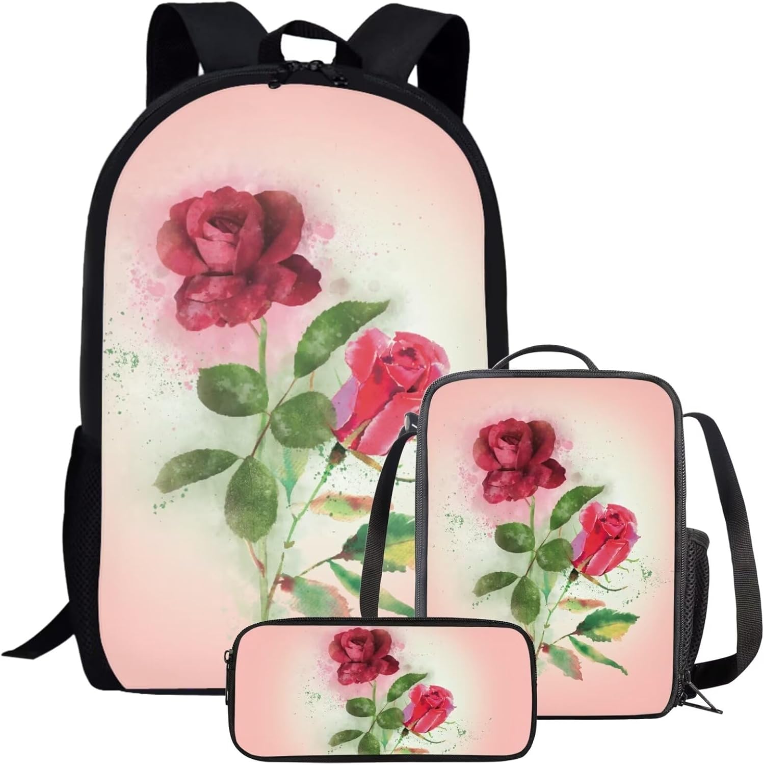 Amazon.com | Cute School Backpack with Lunch Box for Girls Large ...