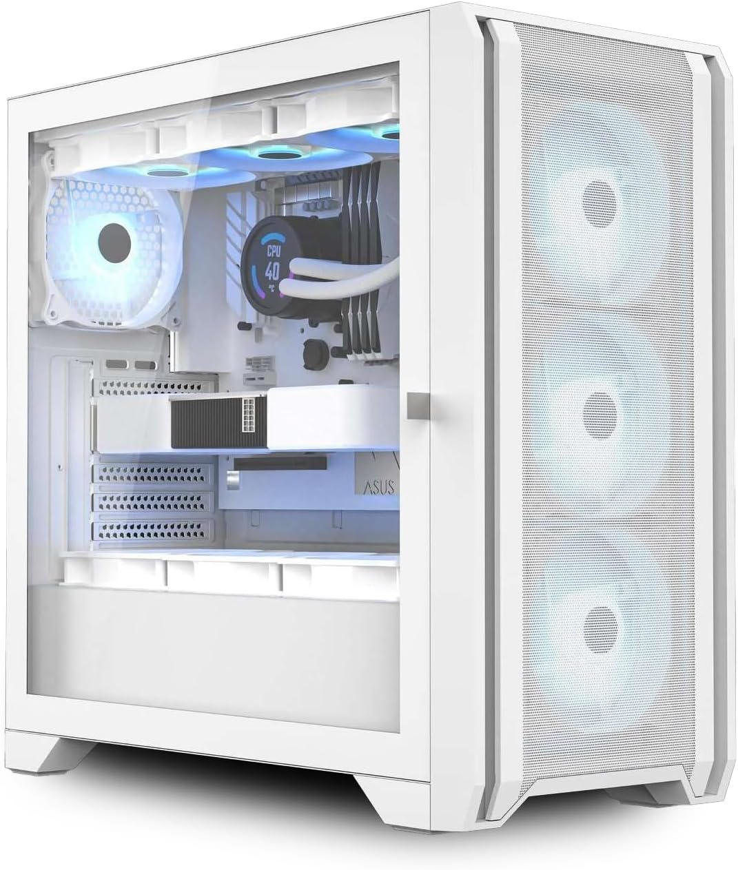 iONZ GE336F V2 XL - PC Gaming Case, Tempered Glass - Mid Tower, Airflow ...