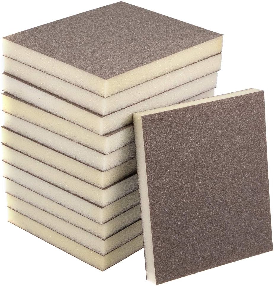 uxcell Sanding Sponge Block 100-Grits Coarse Grit Sand Block Pad for ...