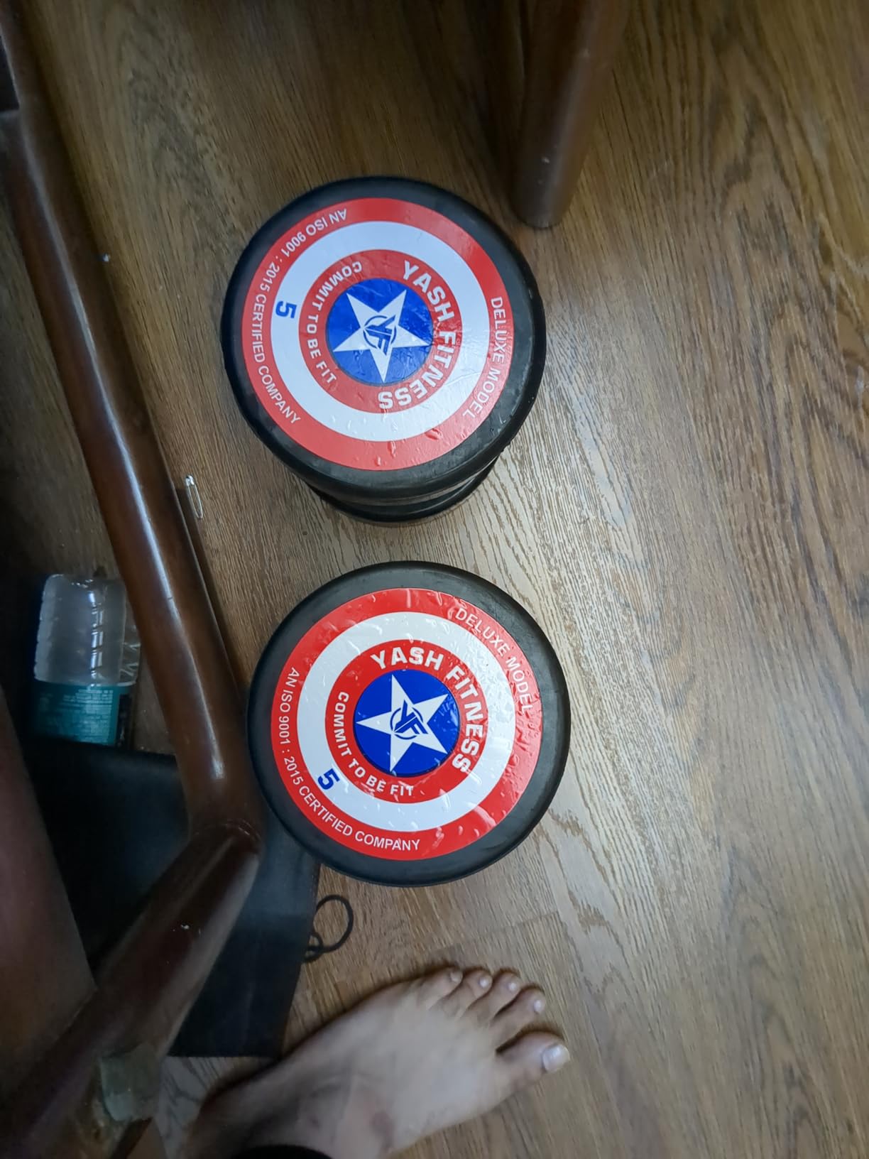 Buy Shone 5Kg Dumbbells Set of 2/Captain America Dumble Set For Home ...