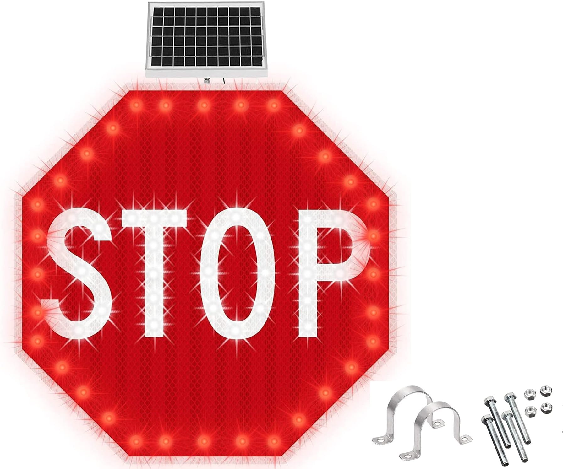Solar Lighted Stop Sign