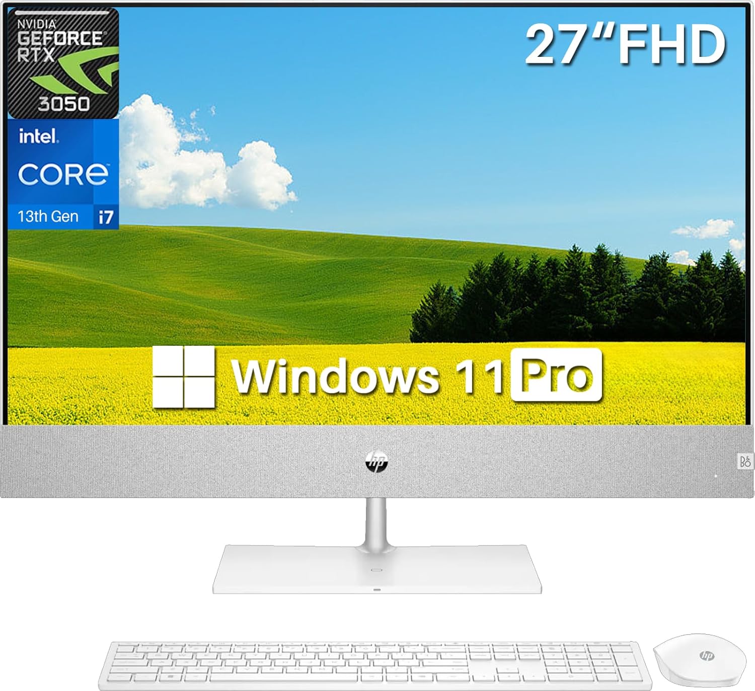 Amazon.com: HP Pavilion 27" FHD All in One Business Desktop Computer ...