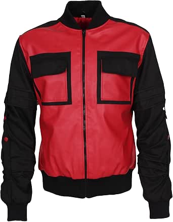 Amazon.com: Men Future Jacket Red Costume : Clothing, Shoes & Jewelry
