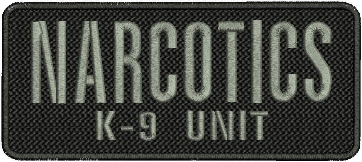 Amazon.com: Narcotics K-9 Unit Patch Embroidered Applique Gray Letters ...