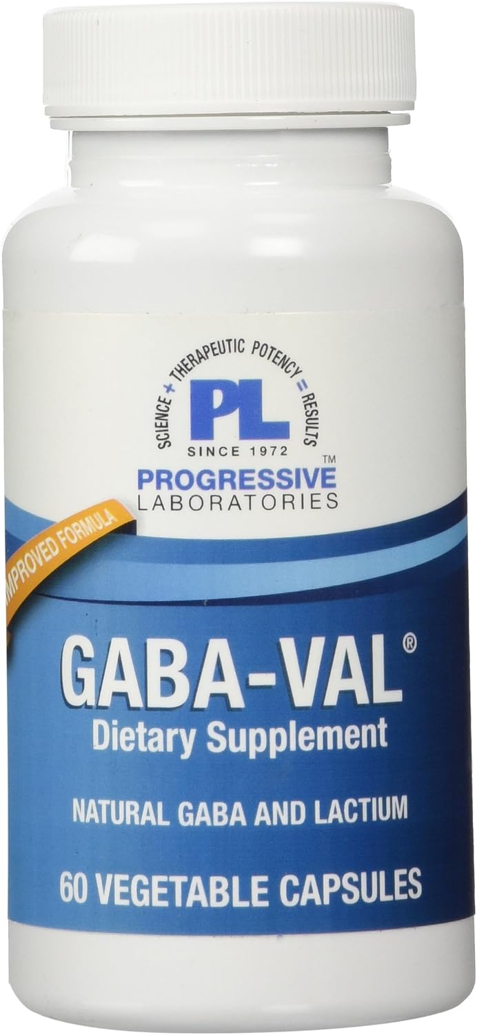 Progressive Laboratories Gaba-Val Supplement, 60 Count : Amazon.com.mx ...