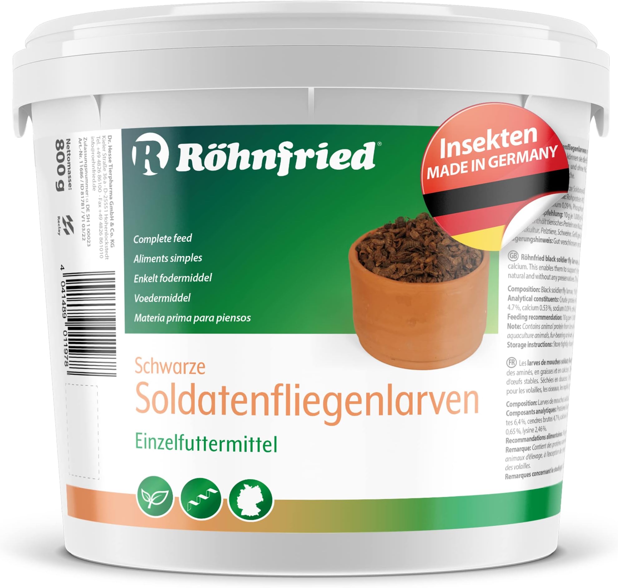 Energieblock Vogelfutter Wildvögel Ganzjährig – mit proteinreichen ...