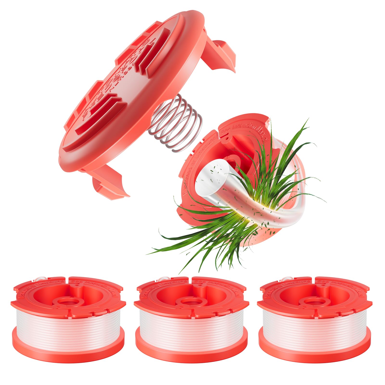 Amazon.com : 5 Pcs CMZST0653 Weed Wacker Spool Compatible with ...