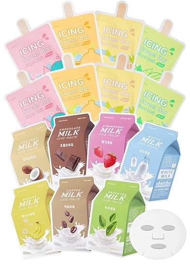 Amazon.com : A’pieu Milk Sheet Mask (7 flavors in 1 pack) with Milk ...