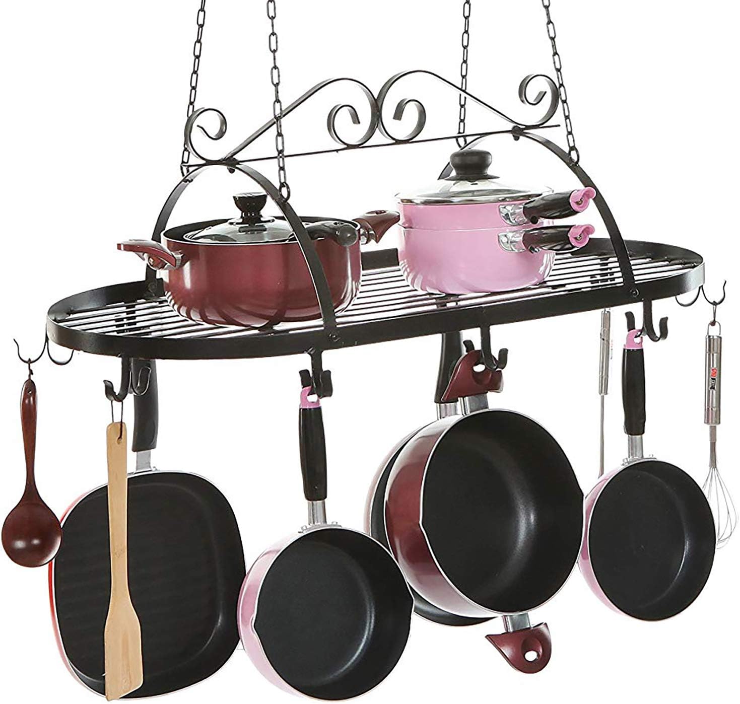 Amazon.com: Old Dutch 30-by-15-Inch Rectangular Pot Rack, Chrome ...