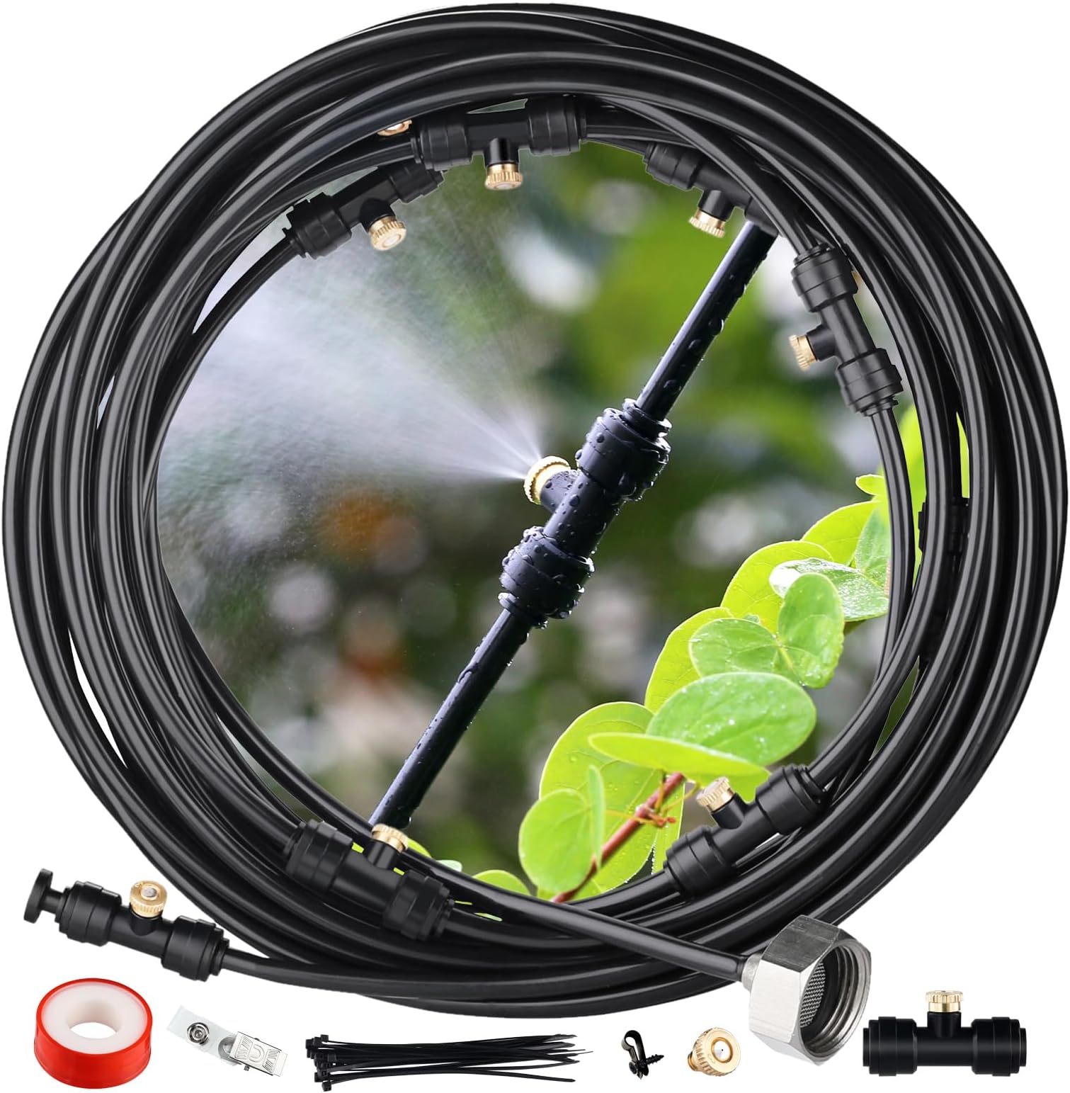 Amazon.com: HOMENOTE Misting Cooling System, 26.3FT (8M) Misting Line ...