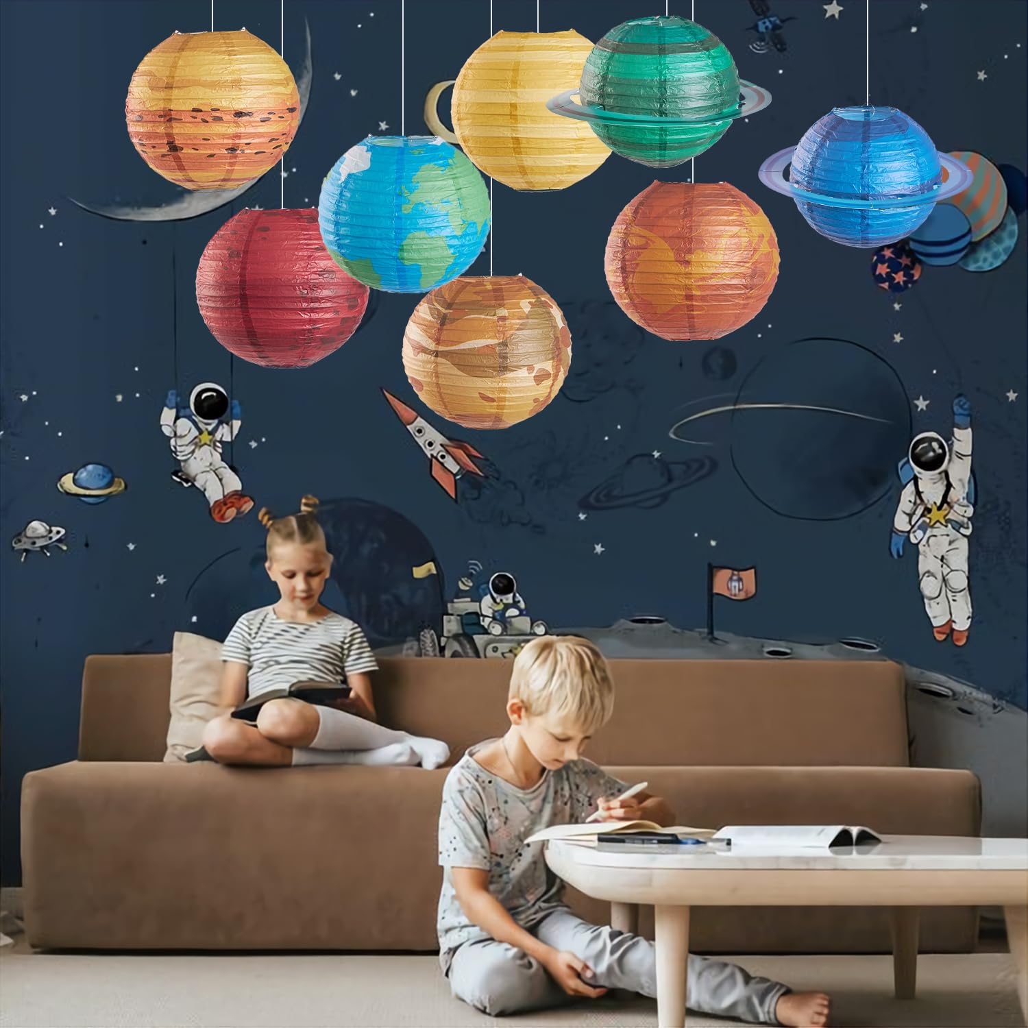 Snapklik.com : 8 PCS Planet Paper Lanterns Solar System Planets Lantern ...