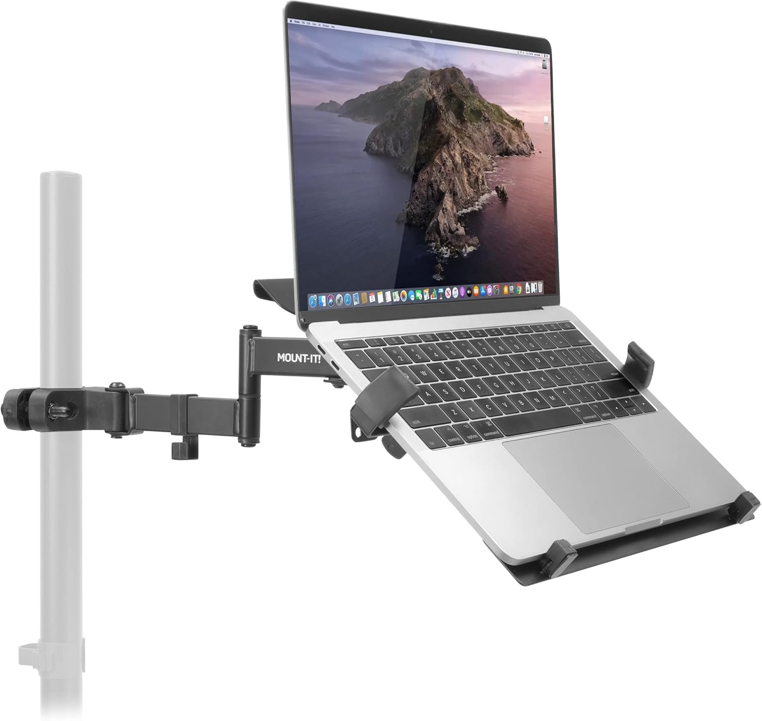 Amazon.com: Mount-It! Laptop Pole Mount Tray | Full Motion Laptop Mount ...