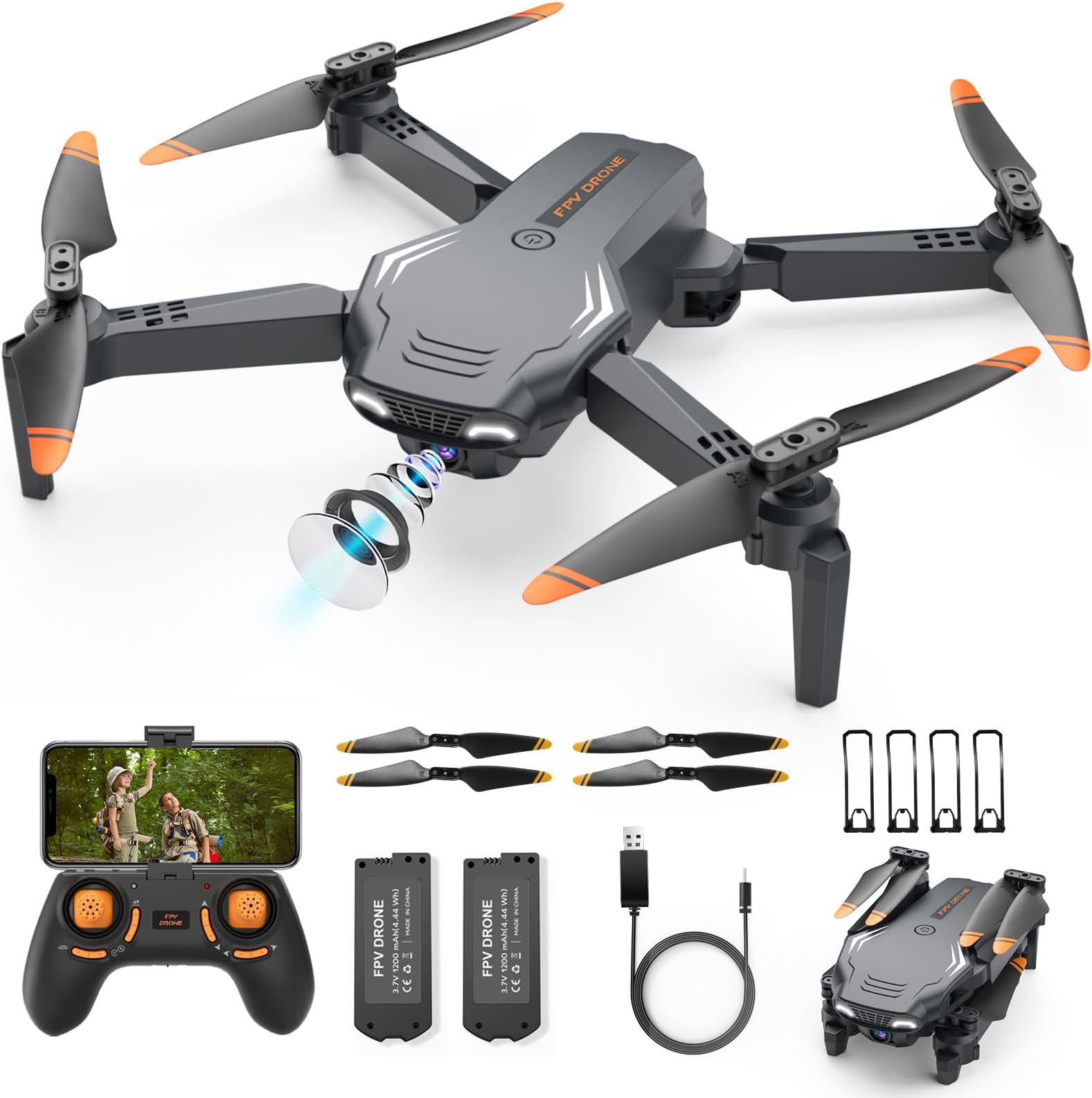 Amazon.com: Drones for Kids Beginners - Foldable HD 1080P Drone with ...