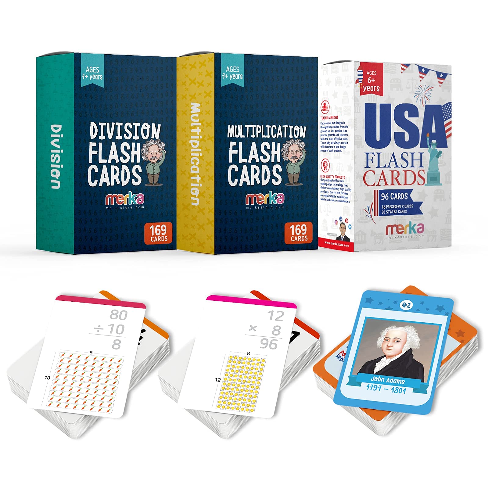 Buy Merka Educational Flashcards US States Presidents buy-merka-educational-flashcards-us-states-presidents
