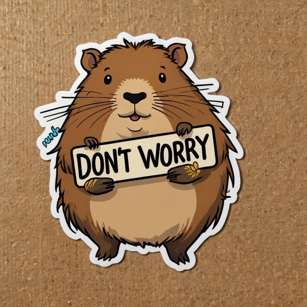 Amazon.com - March Sticker Capybara Cute Stickers 2in. Stickers Vinyl ...