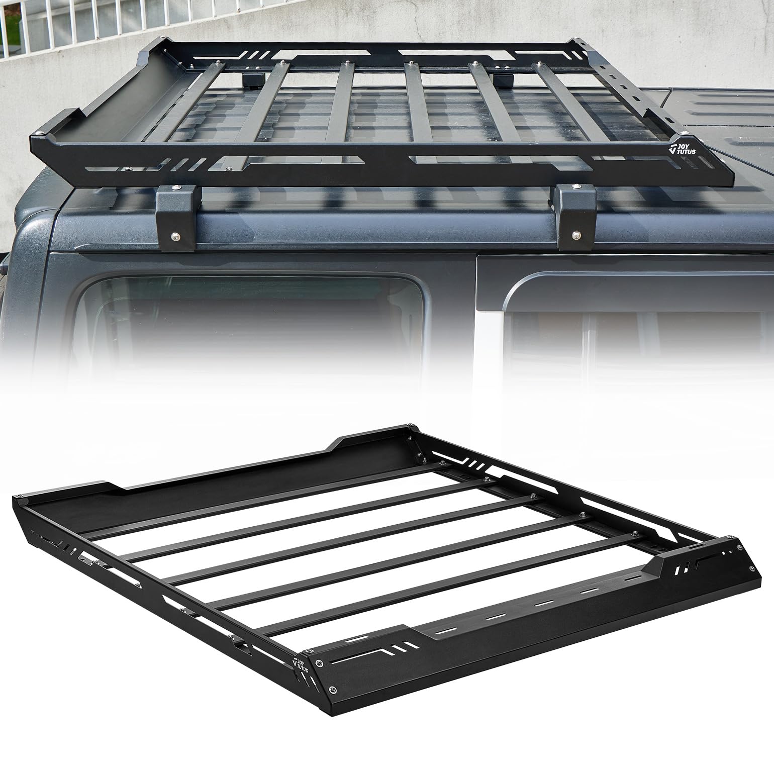JOYTUTUS Roof Rack Cargo Basket, Rooftop Luggage Carrier , Cargo ...