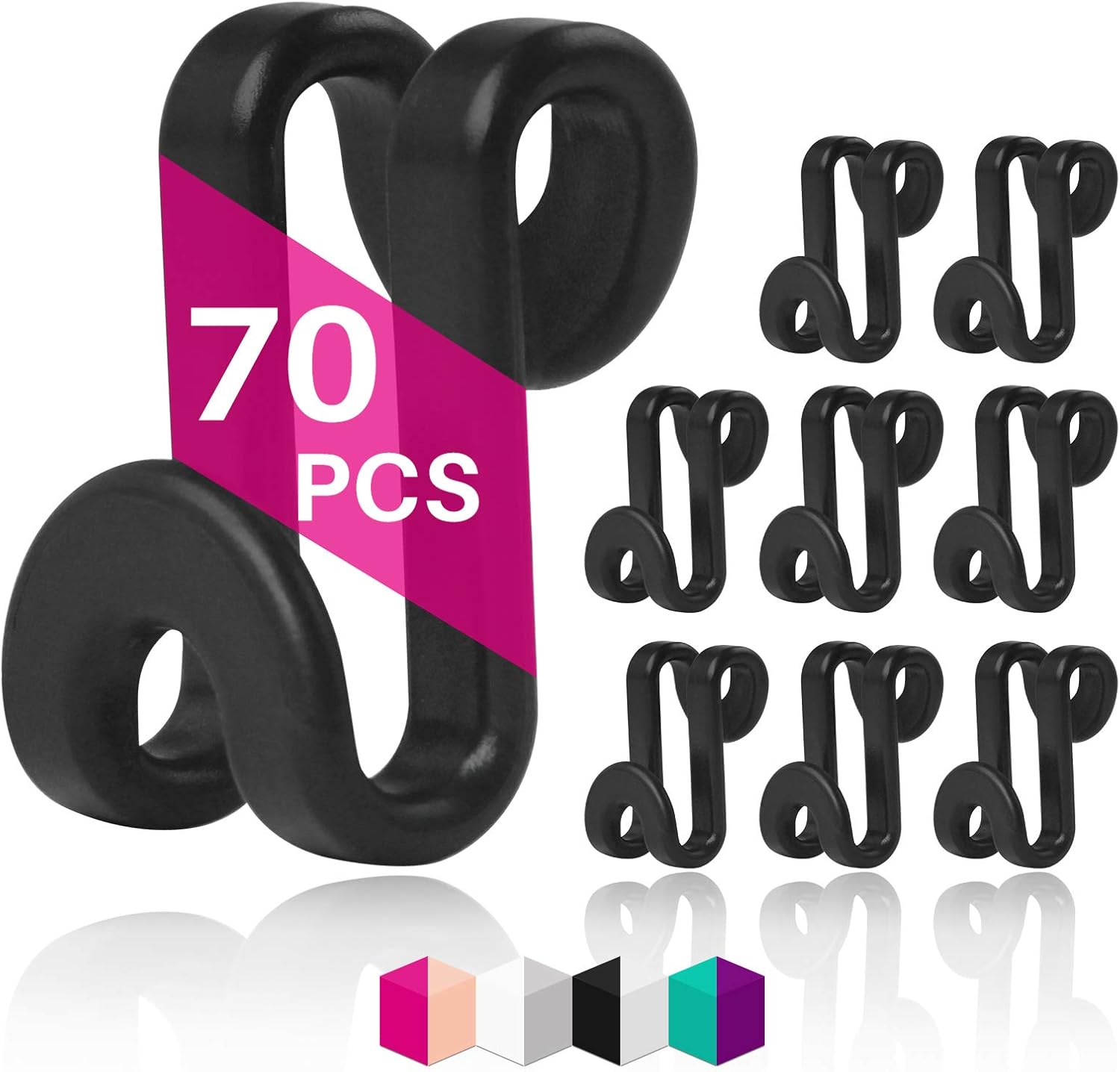 Amazon.com: VASLIM Clothes Hanger Connector Hooks, Mini Cascading ...