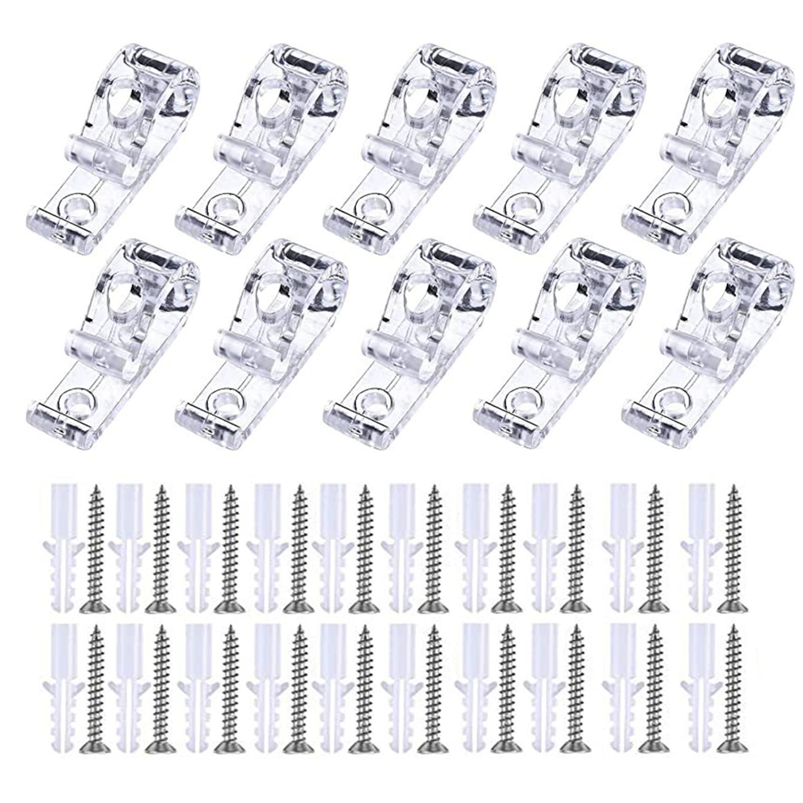 10pcs Roller Shade Clear Saftey Chain Retainer and Cord Guide Fixation ...