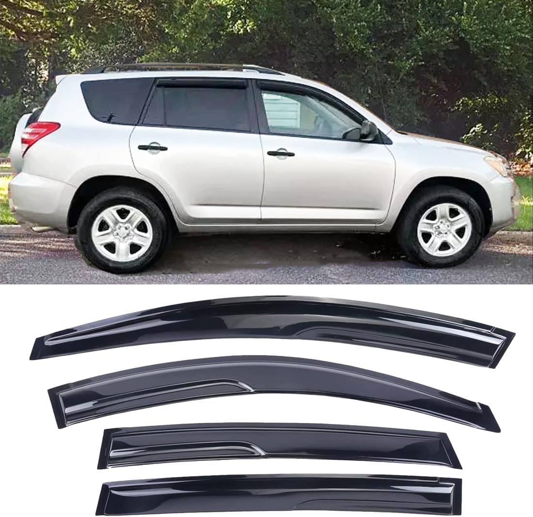 Amazon.com: Side Car Window Visors Rain Guards for 2006-2012 Toyota ...