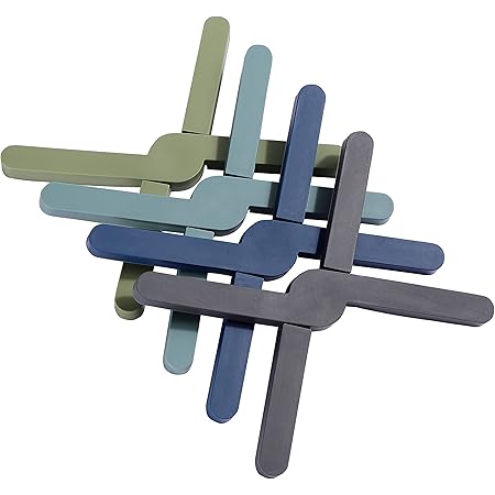 Amazon.com: Foldable Silicone Trivets Non-Slip Heat-Resistant Folding ...