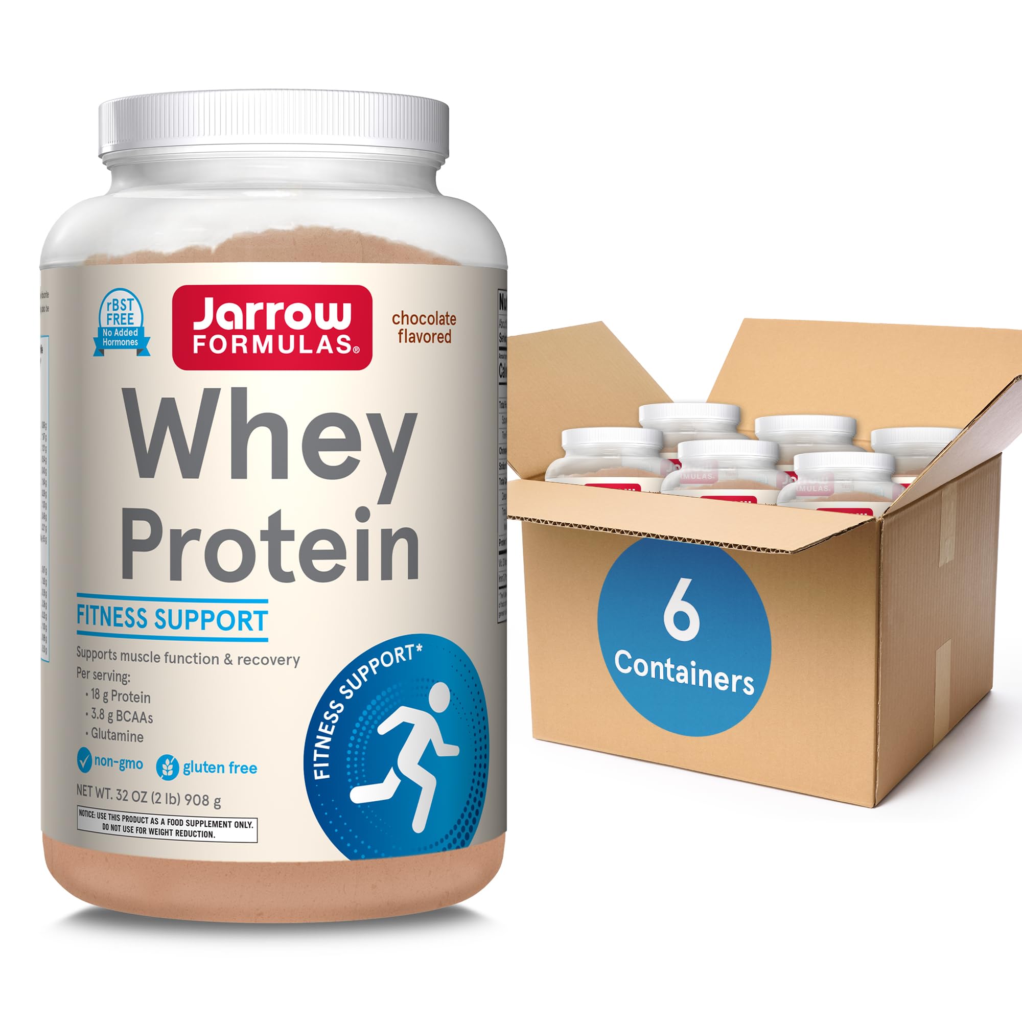 Amazon.com: Jarrow Formulas Whey Protein With 18g of Protein, 3.8g of ...