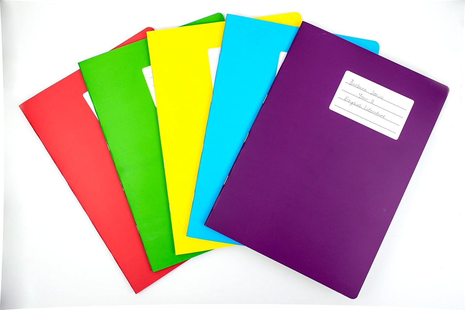 Durabook A4 Exercise Book | Pack of 5 Assorted Colours | 80 Page School ...