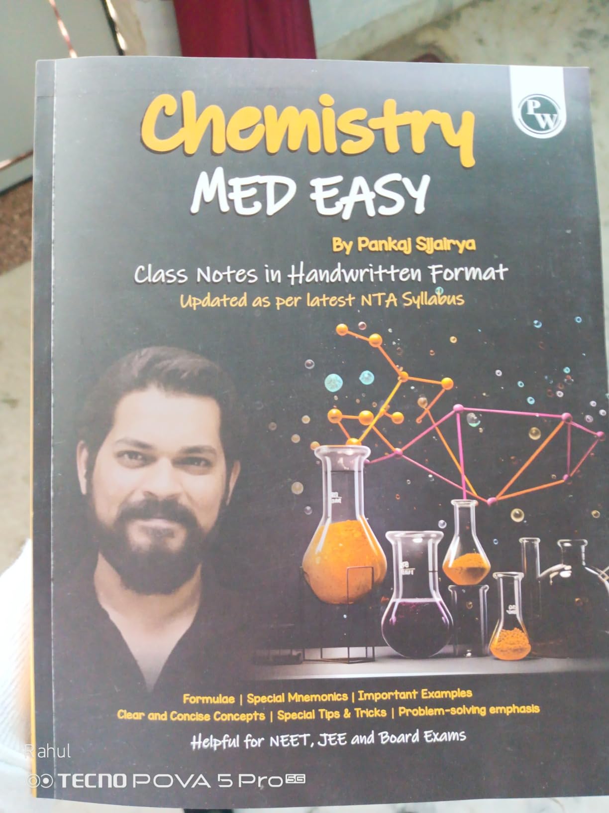 Buy PW Chemistry Med Easy | Notes, Formulas, Tips & Tricks for NEET/JEE ...