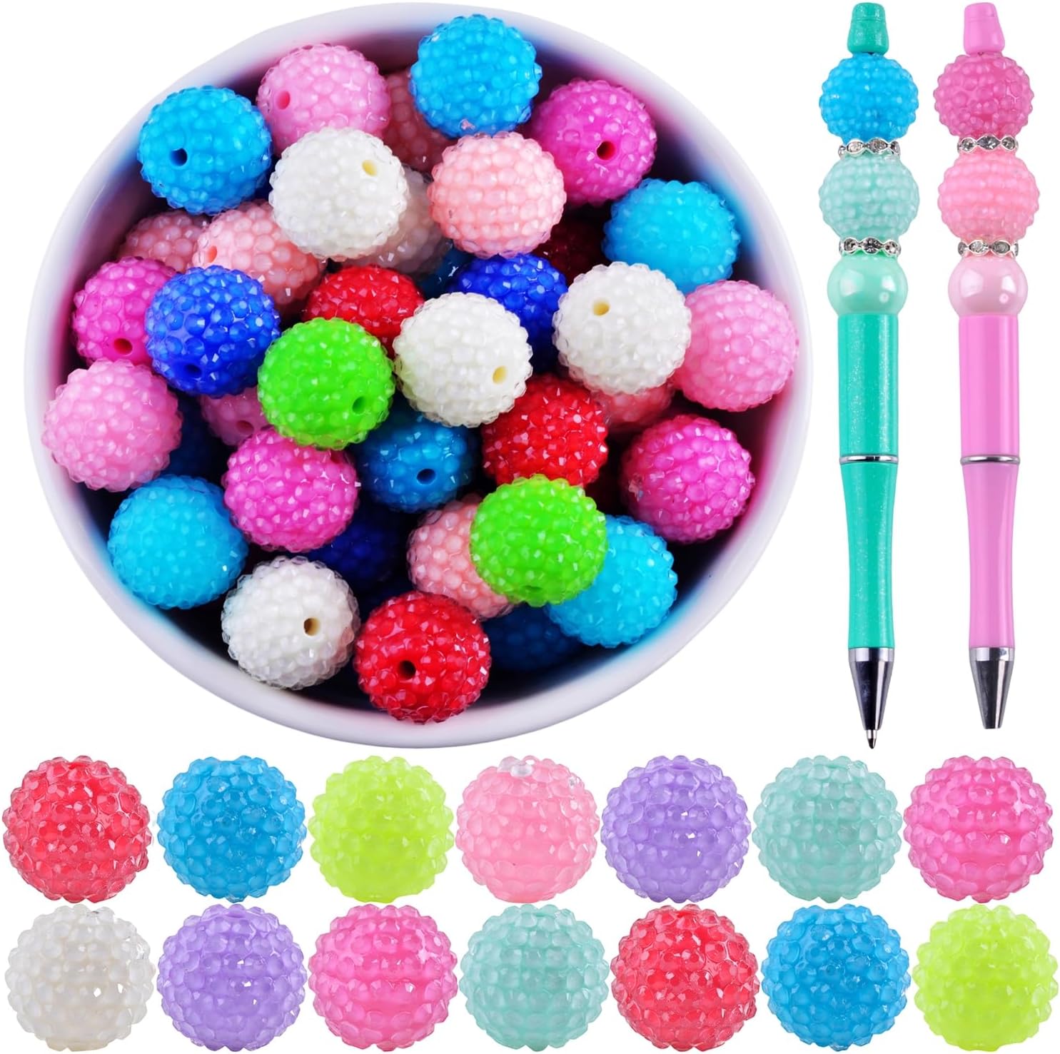 Amazon.com: Tidponra 180 Pieces Beads for Pens, 60 Pieces Silicone ...