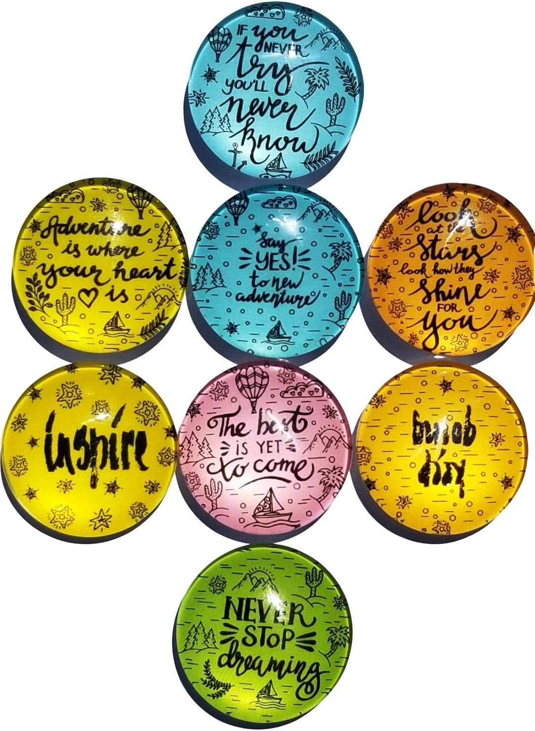 Amazon.com: Refrigerator Magnets for Fridge by StriveZen, Cute Glass ...