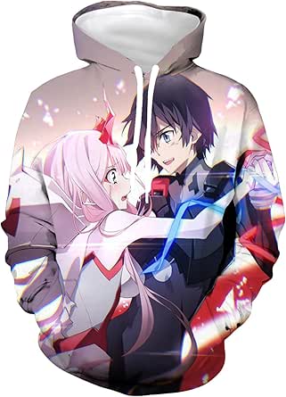 Amazon.com: GO2COSY Anime Darling in The FranXX Hoodie Zero Two Jacket ...