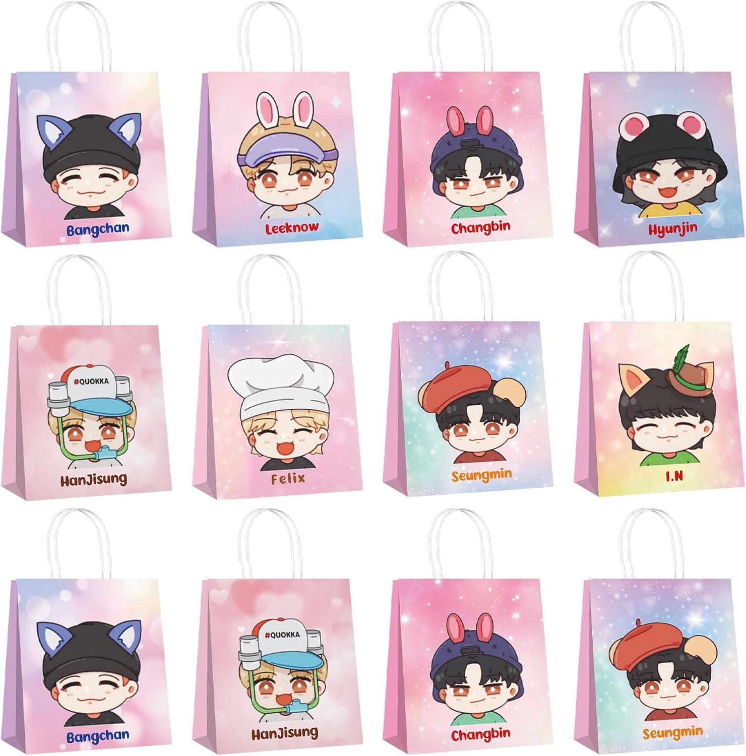 Amazon.com: 12Pcs Stray-Kids Paper Bags Party Bags,Stray-Kids ...