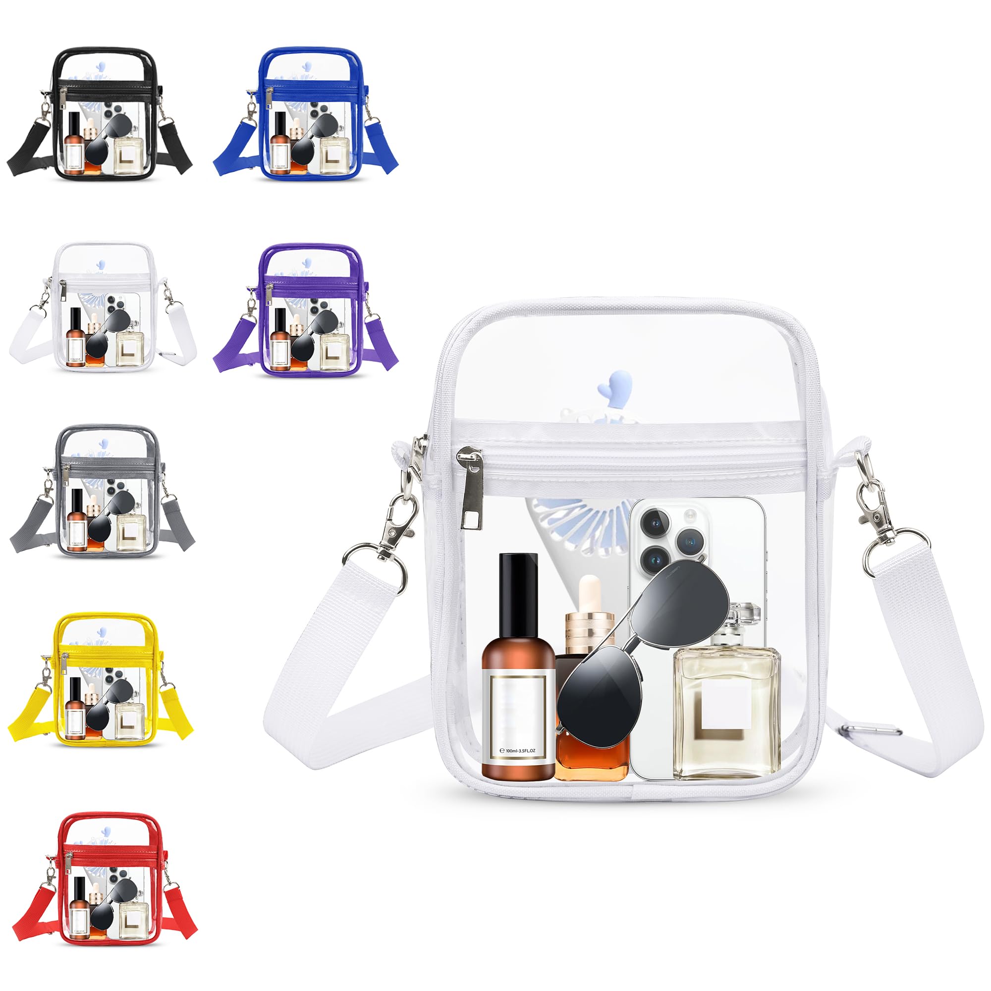 Snapklik.com : VOROLO Clear Crossbody Bag Stadium Approved See Through ...