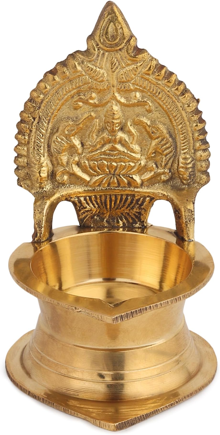 Buy Torppeza Kamakshi Devi Brass Oil Deepam/Diya for Pooja|Mandir ...