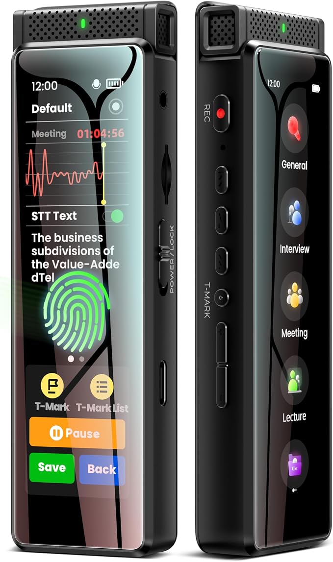 72GB Digital Voice Recorder with Playback, Innioasis R1 Full ...