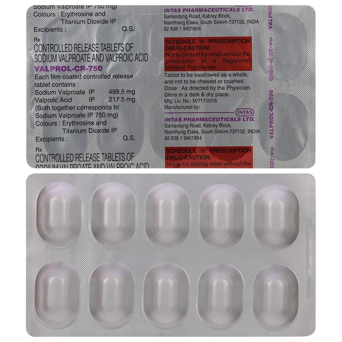 Valprol-CR-750 - Strip of 10 Tablets : Amazon.in: Health & Personal Care