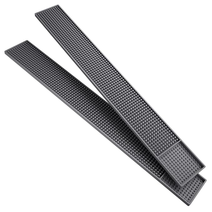 Amazon.com: Noverlife 2PCS Bar Service Spill Mat, Flexible Rubber Mat ...