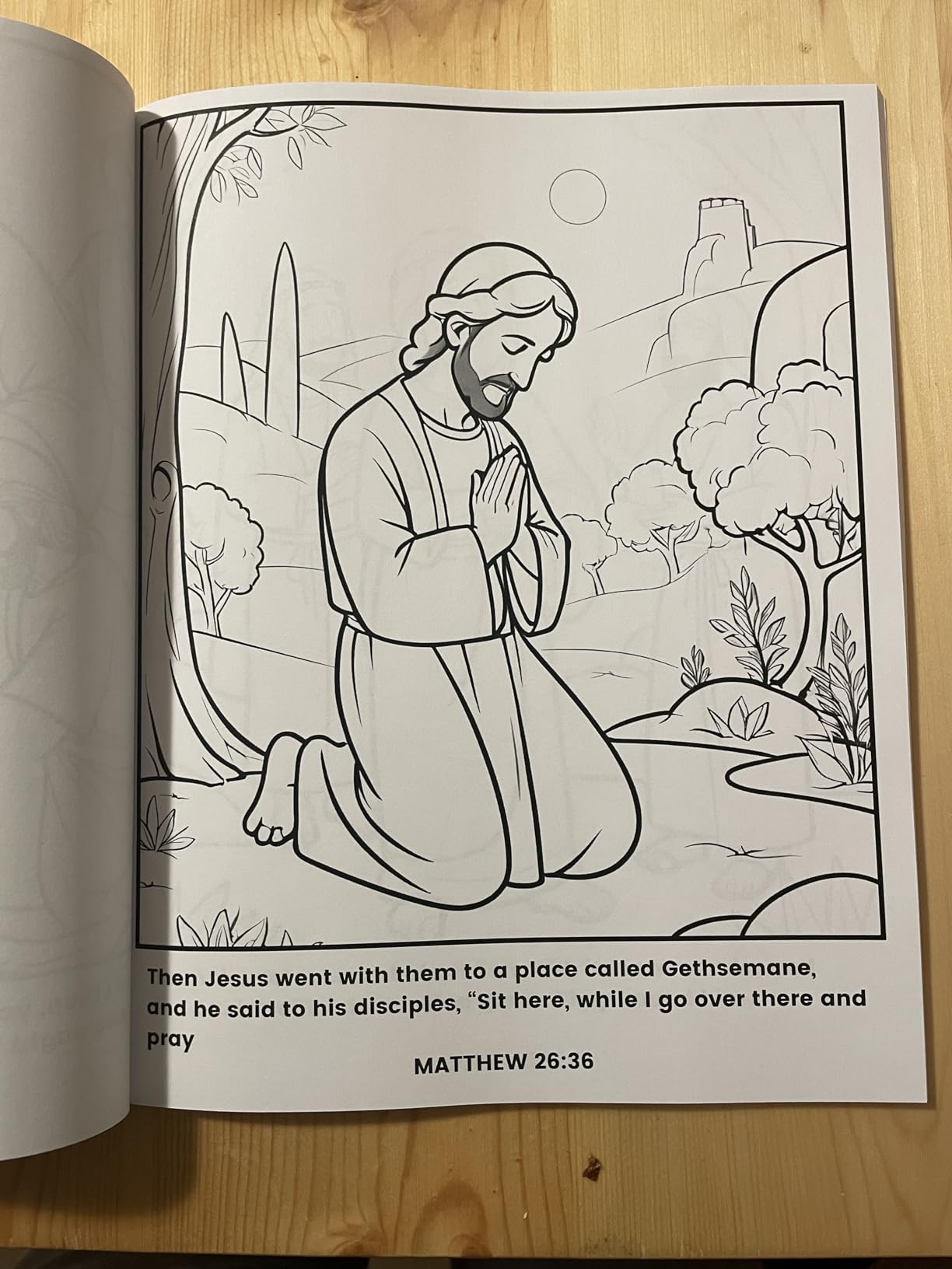 Easter Bible Story: Coloring Book With Bible Verses: Christian ...