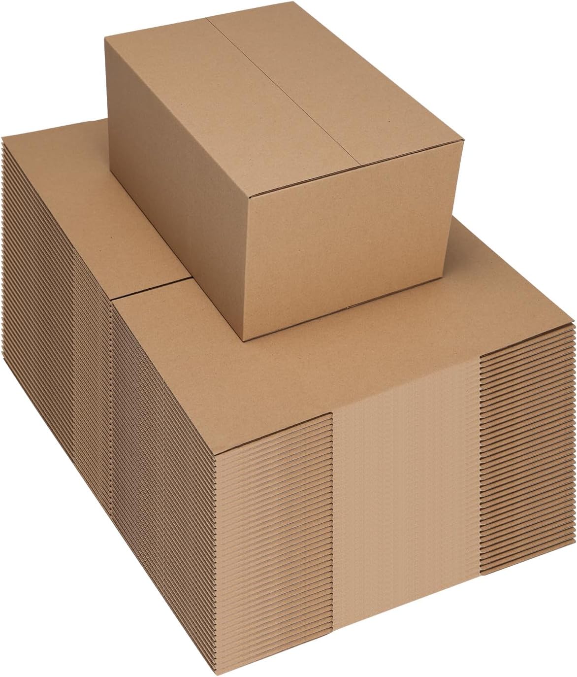 Amazon.com: 10x7x5 Shipping Boxes Set of 40, Brown Kraft Corrugated ...