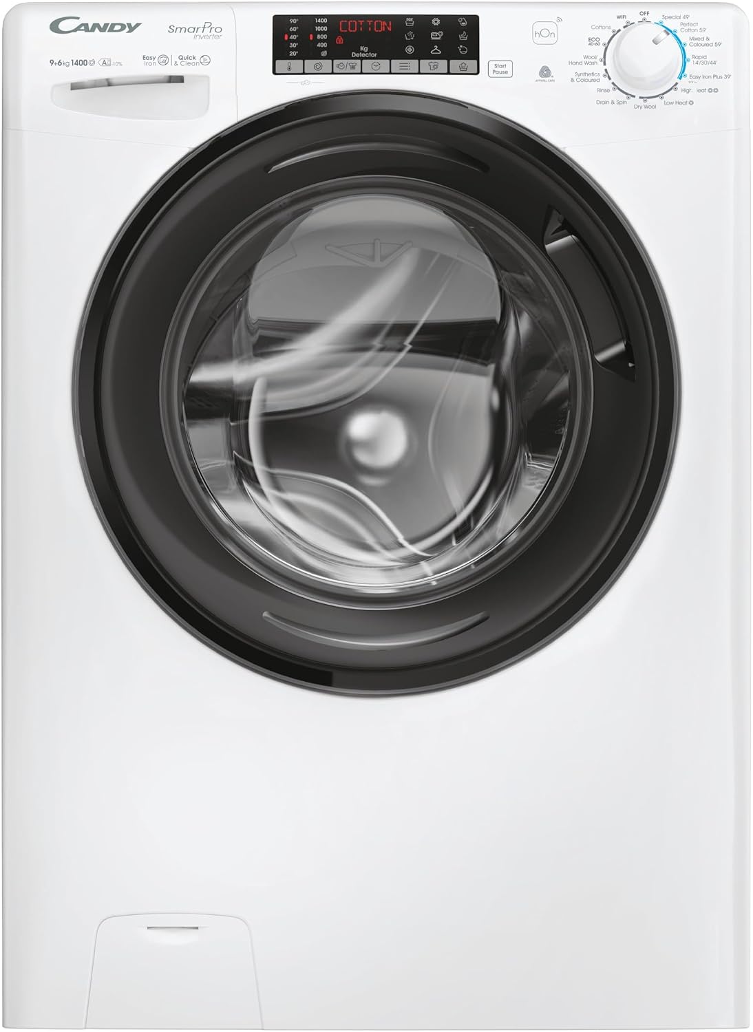 Candy CSOW4966TWMB6-80 Freestanding Washer Dryer with LED Display, 9 or ...