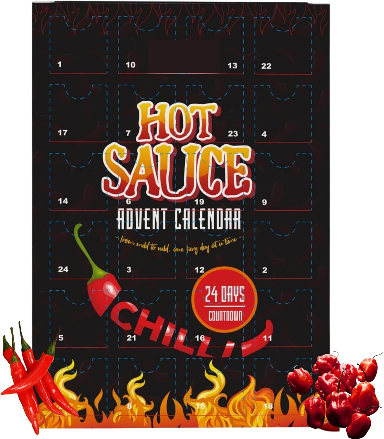 24 Days Chilli Advent Calendar 2025 - Hot Sauce Advent Calendar ...