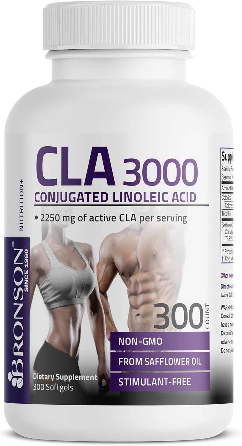 Amazon.com: Bronson CLA 3000 Extra High Potency Supports Healthy Weight ...