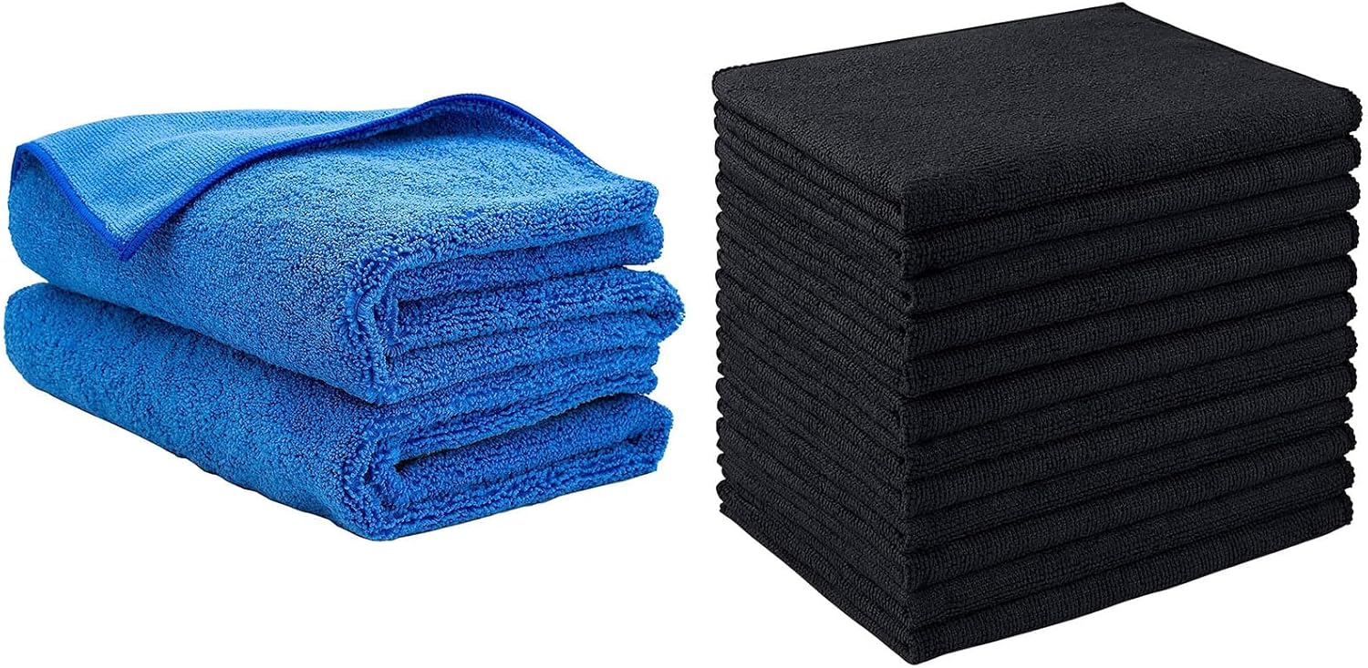 Amazon.com: AIDEA Microfiber Cleaning Cloth for Car-12PK, Microfiber ...