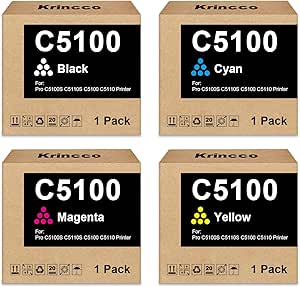 Amazon.com: Pro C5100 Toner Cartridge High Yield Black Cyan Magenta ...