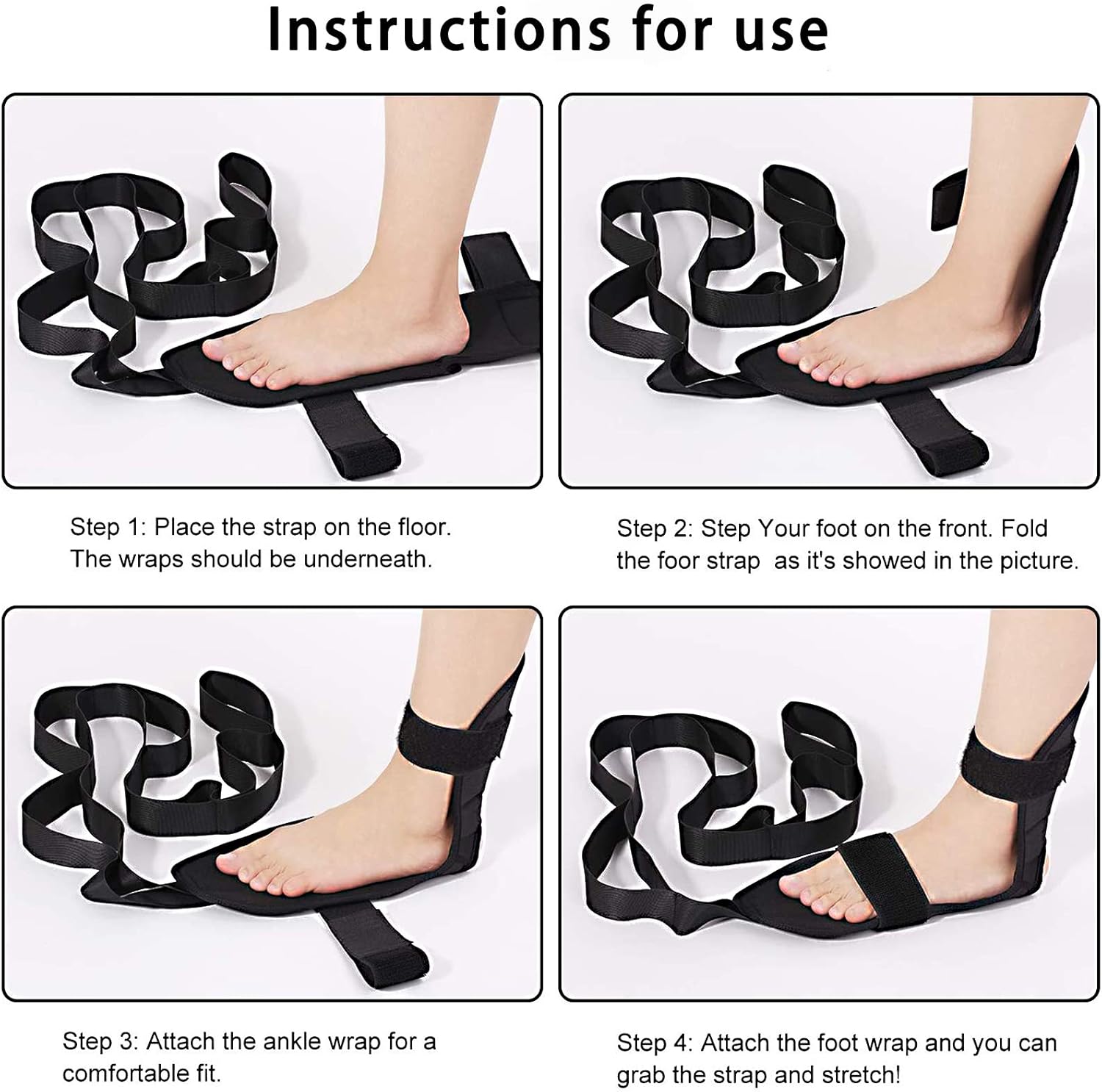 Yoga Stretching Strap，Foot Stretcher Yoga Ligament Stretching Belt，Yoga ...