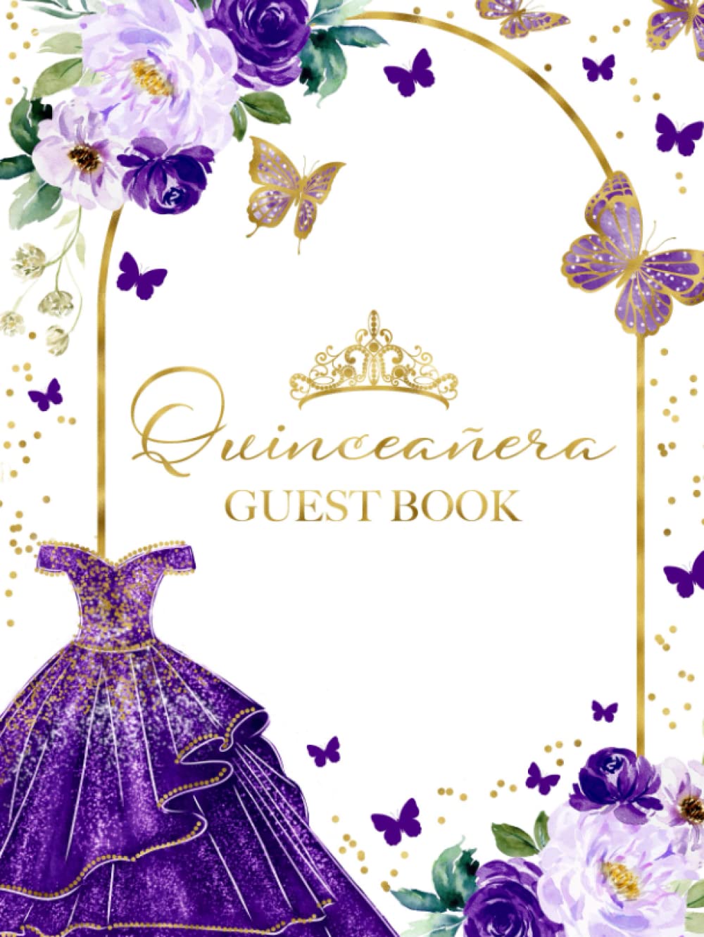Quinceanera Guest Book: Guest Sign In Book For Quince Party - Gift Log ...