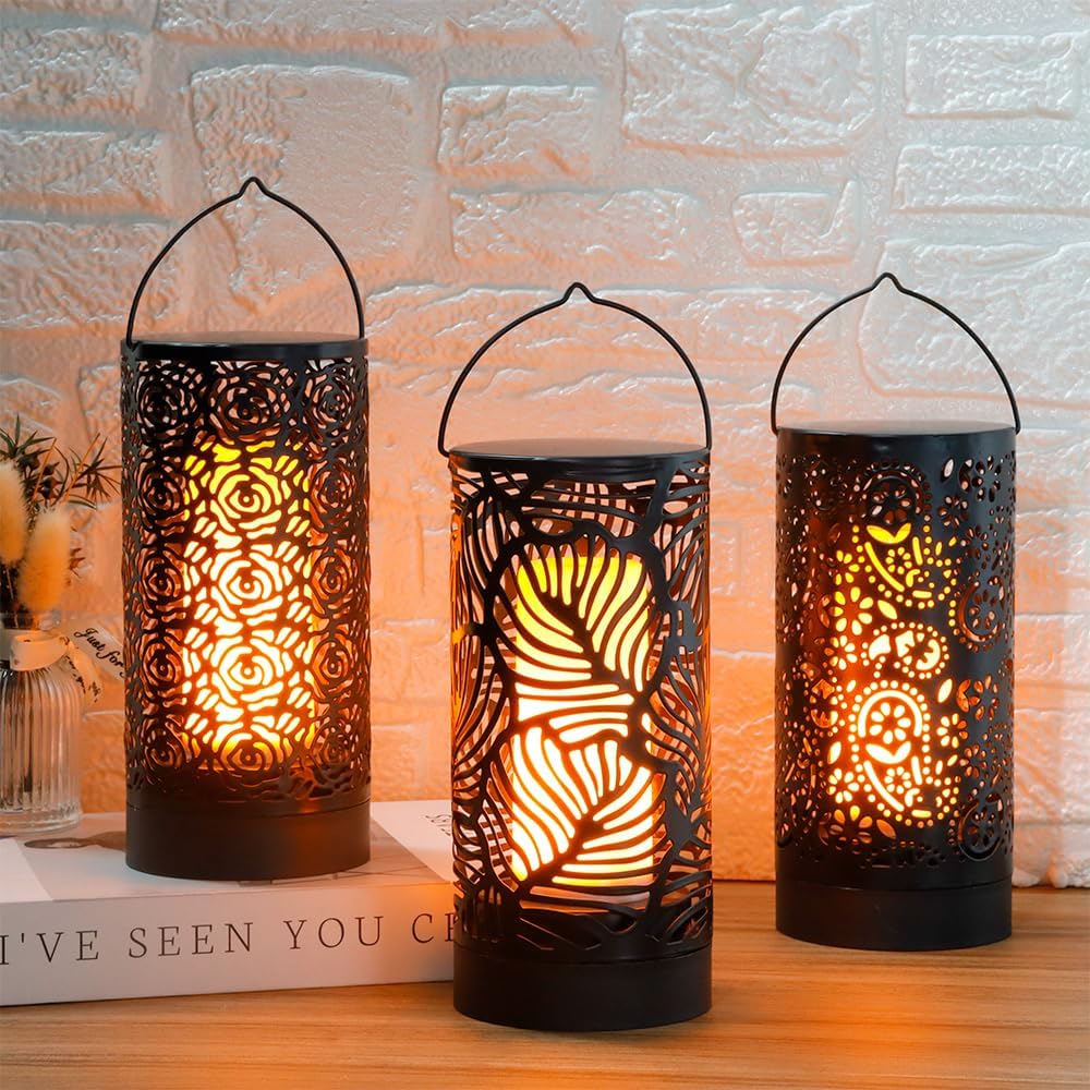 TRIROCKS LED Flame Effect Light, Battery Operated Breathing Lamp ...