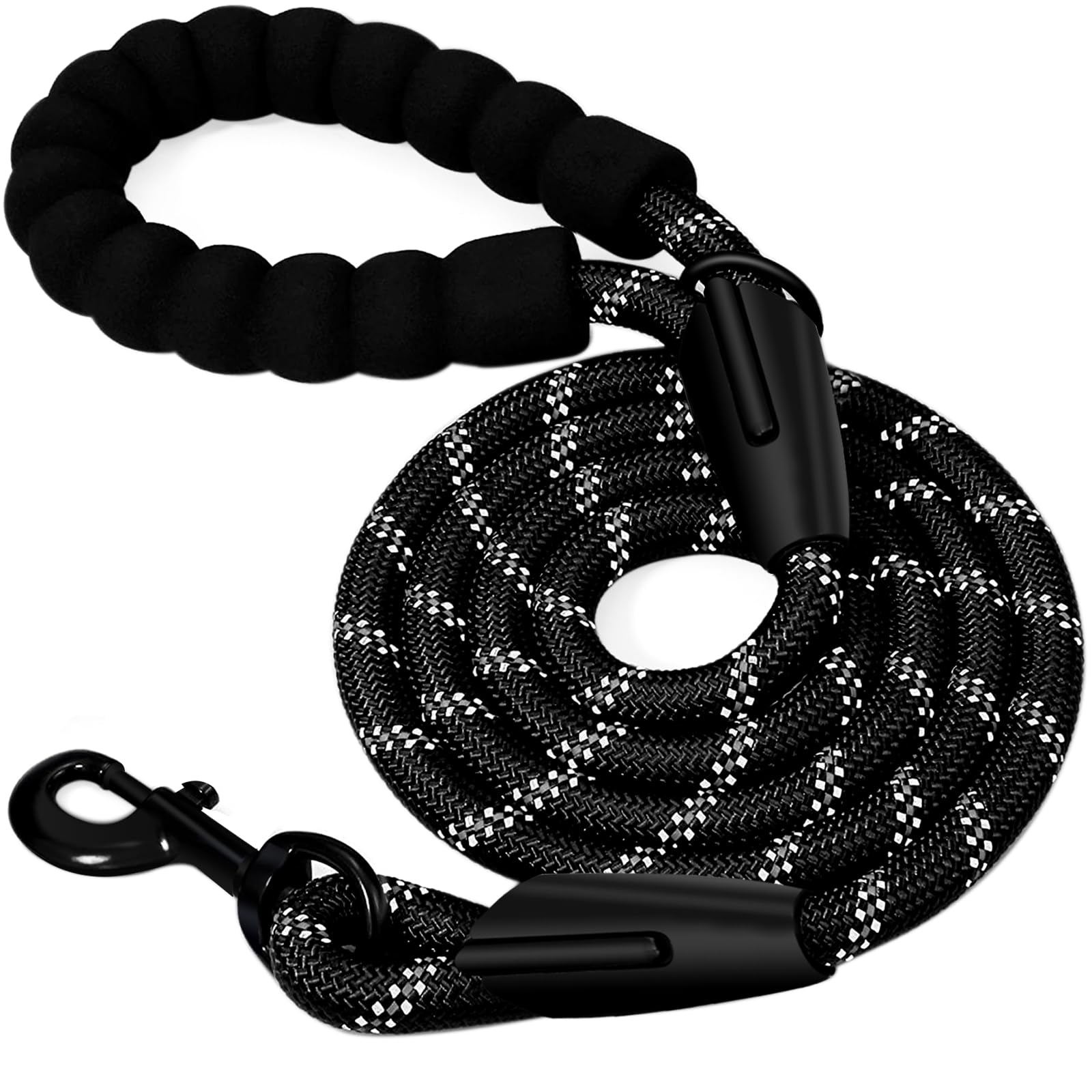 Dog Lead, 1.5m Rope Dog Lead with Comfortable Padded Handle, Strong Dog ...