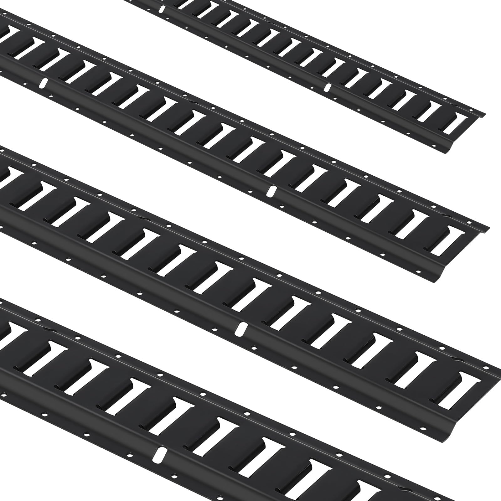 Amazon.com: VEVOR E Track Tie Down Rail Kit, 5' Steel Rails, 4 Pack ...
