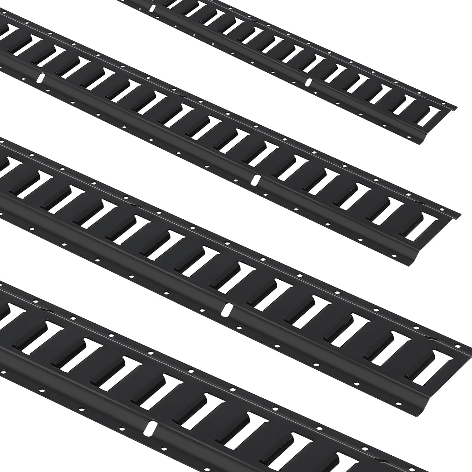 Amazon.com: VEVOR E Track Tie Down Rail Kit, 5' Steel Rails, 4 Pack ...