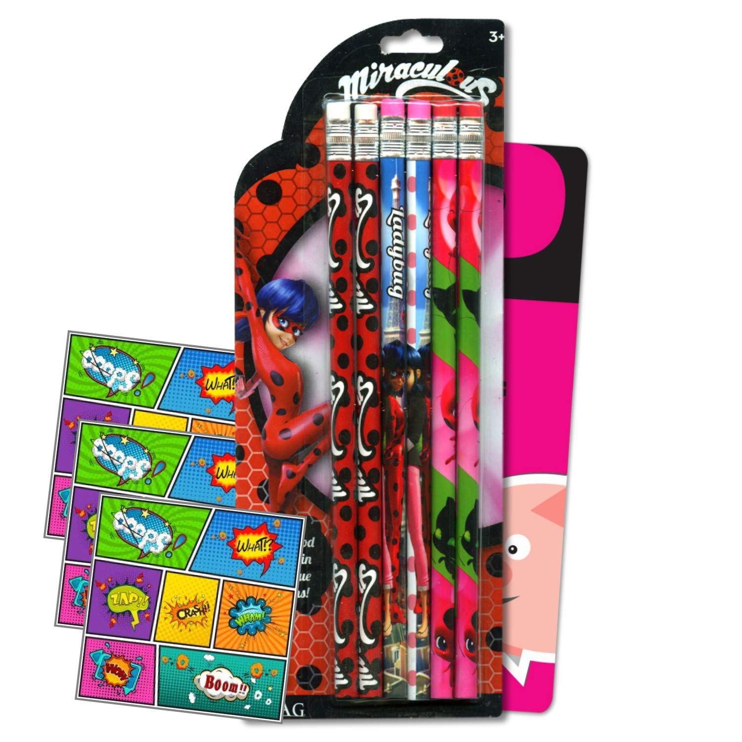 Buy Miraculous Ladybug Pencil Set - 6 Pencils Pack Bundle Includes ...